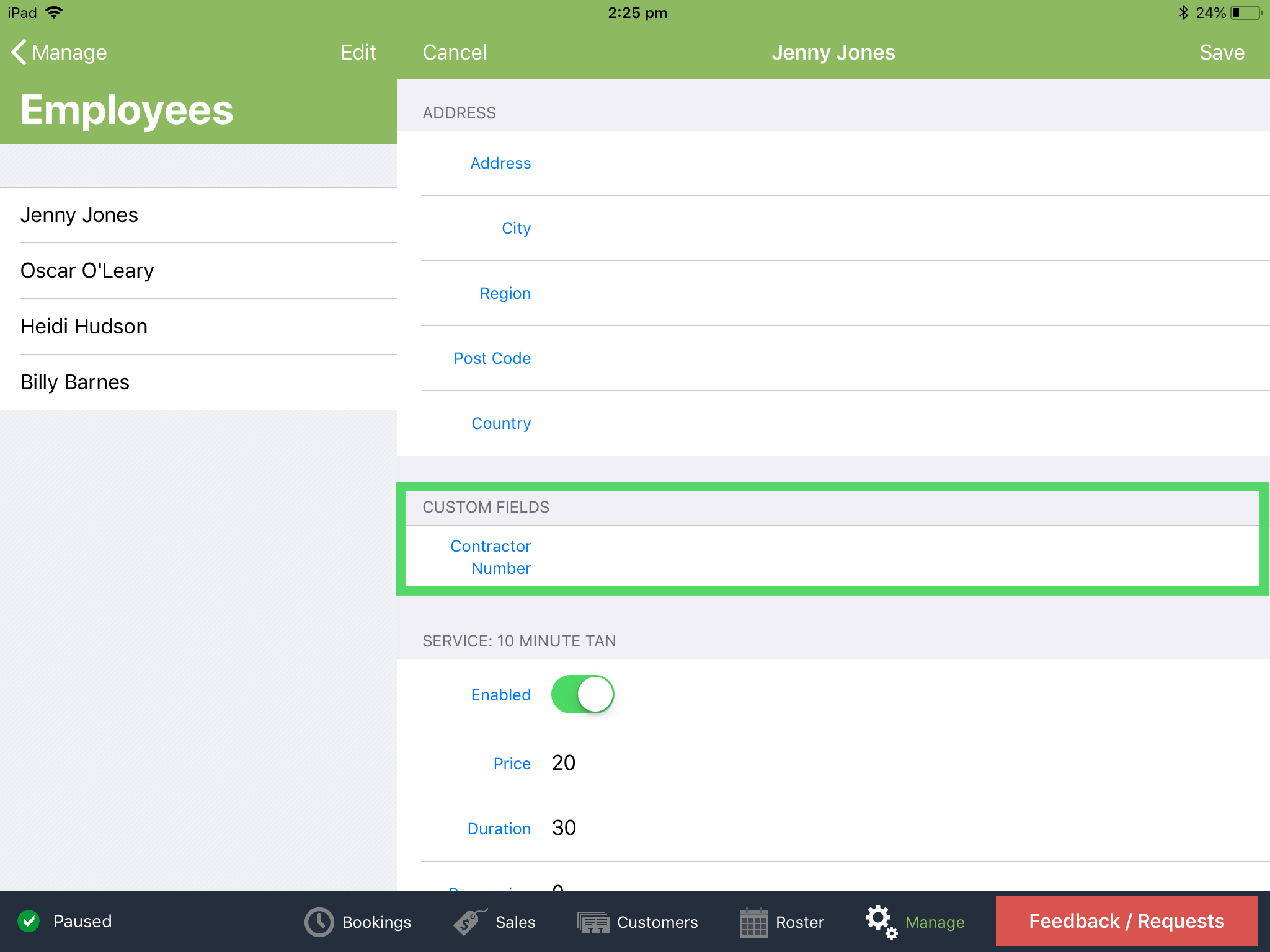 How do I add a Custom Field to Employees? - Ovatu Help Guides