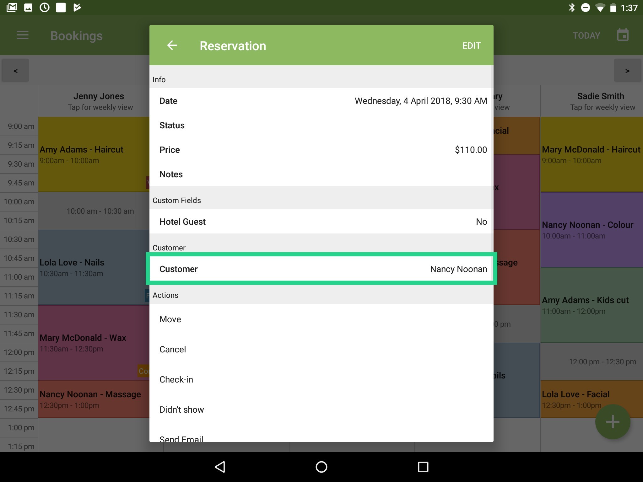 How do I view a Customers past and upcoming Reservations? - Ovatu Help ...