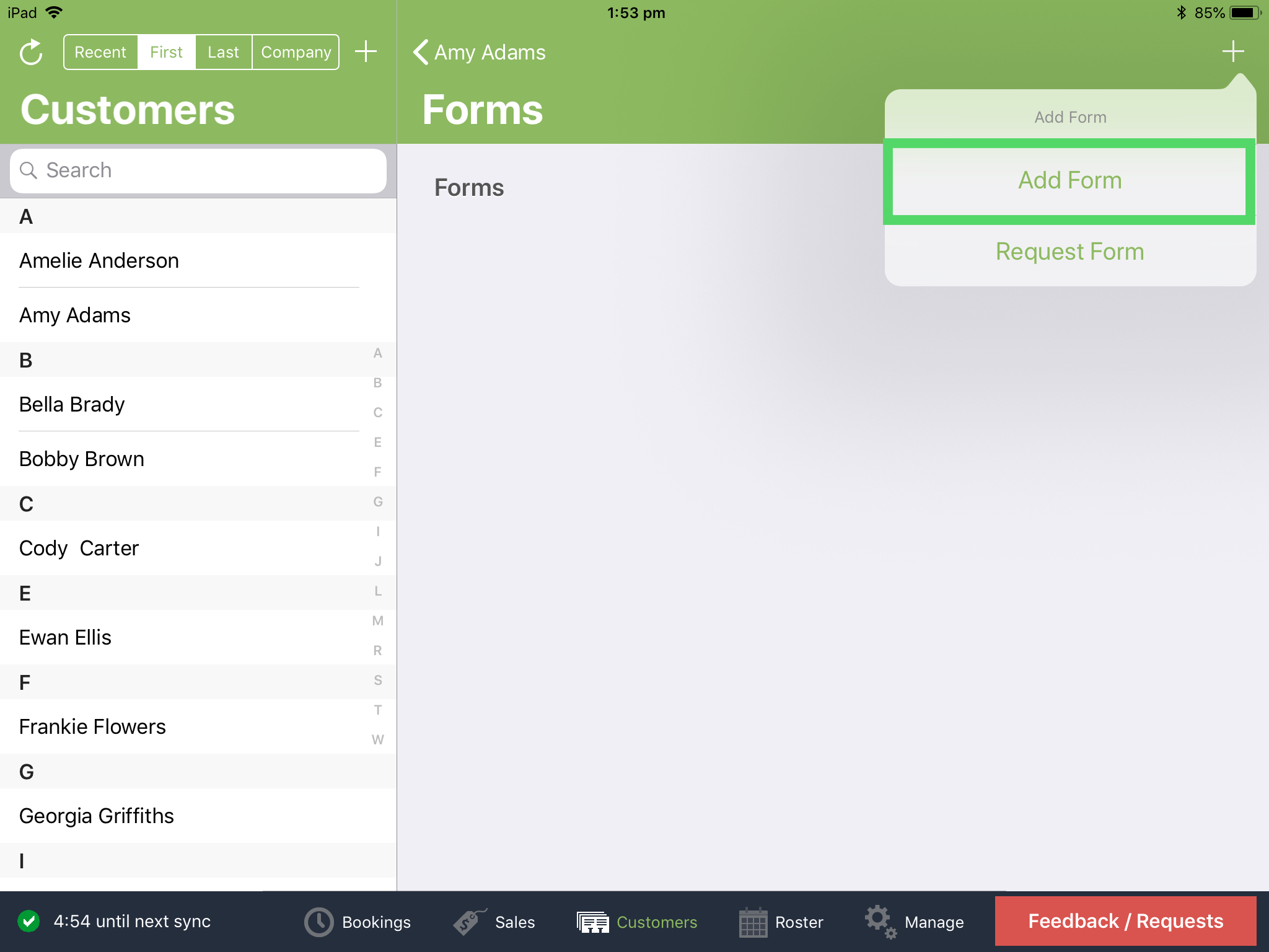 How do I add a Form to a Customer file? - Ovatu Help Guides