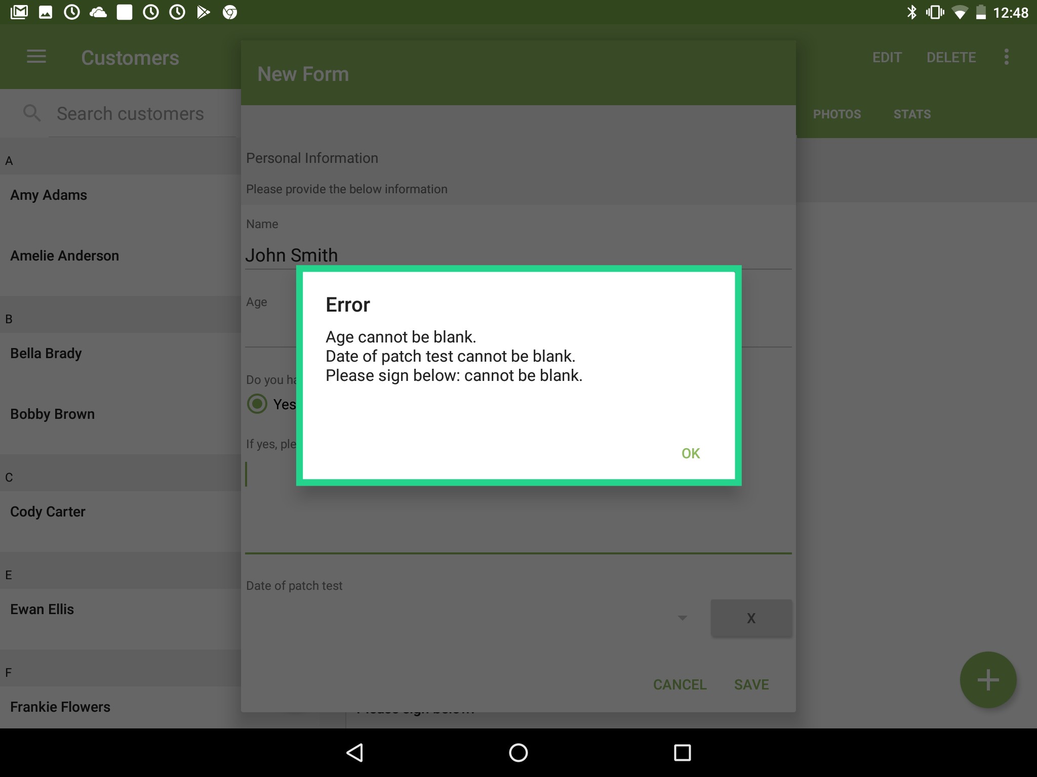 How do I add a Form to a Customer file? - Ovatu Help Guides