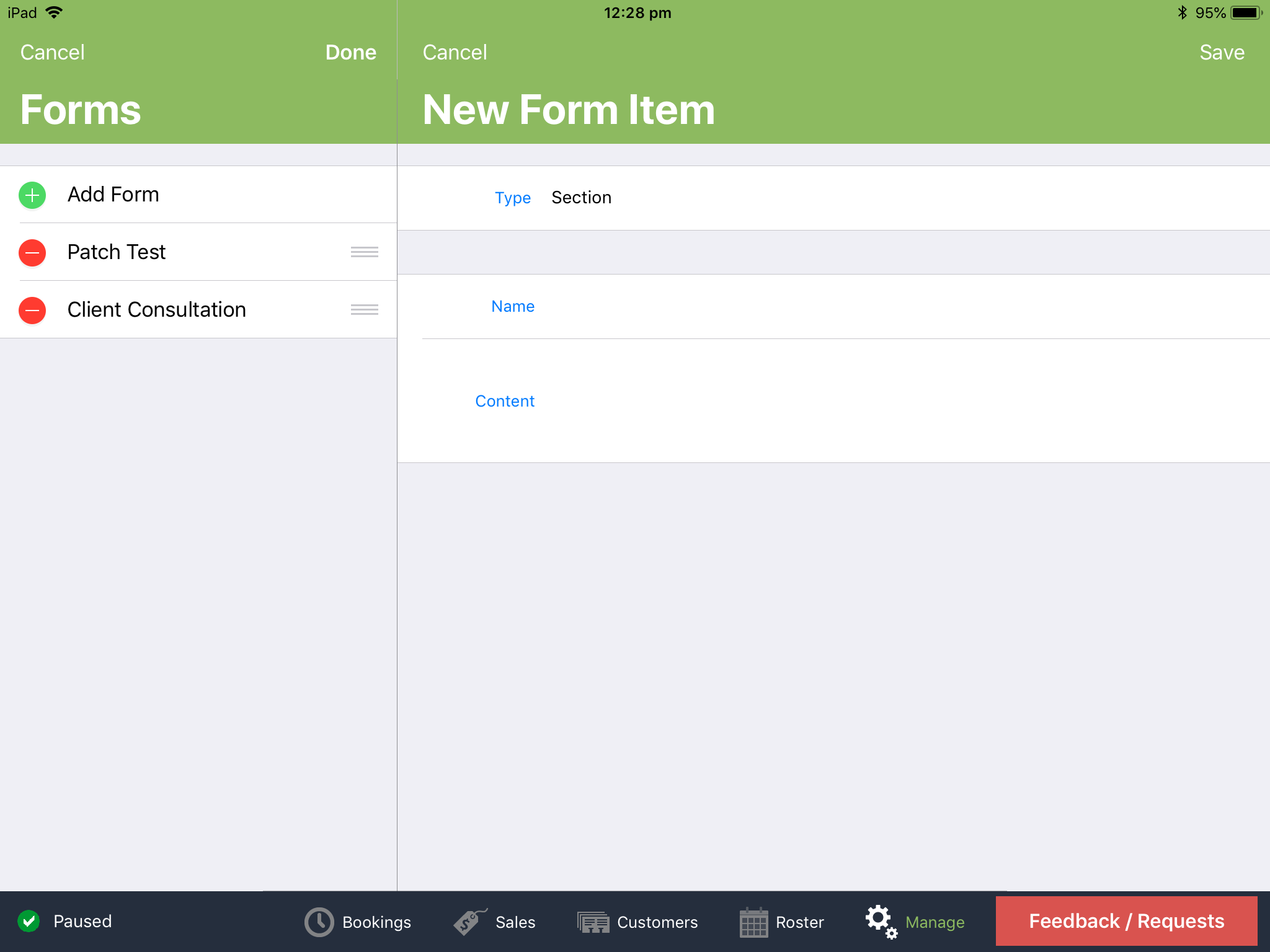 How do I add a section to a Form? - Ovatu Help Guides