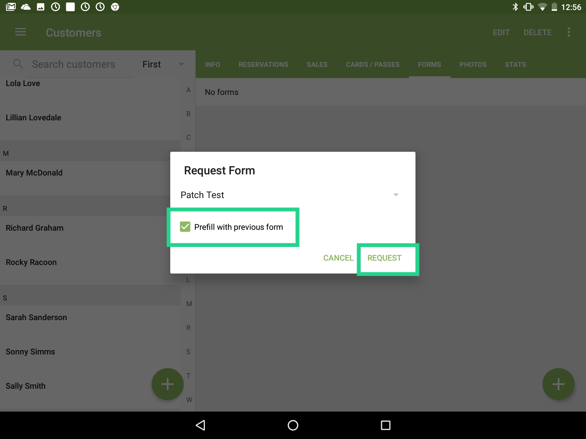 How do I email a Form request to a Customer? - Ovatu Help Guides