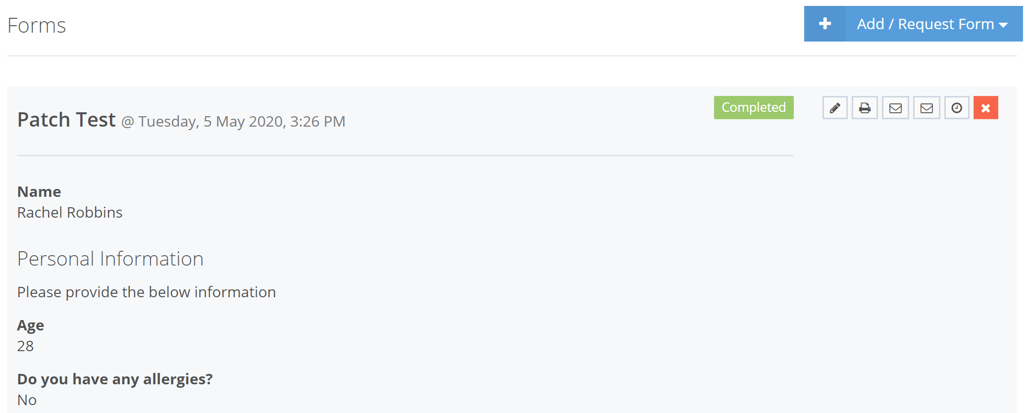 How do I email a Form request to a Customer? - Ovatu Help Guides