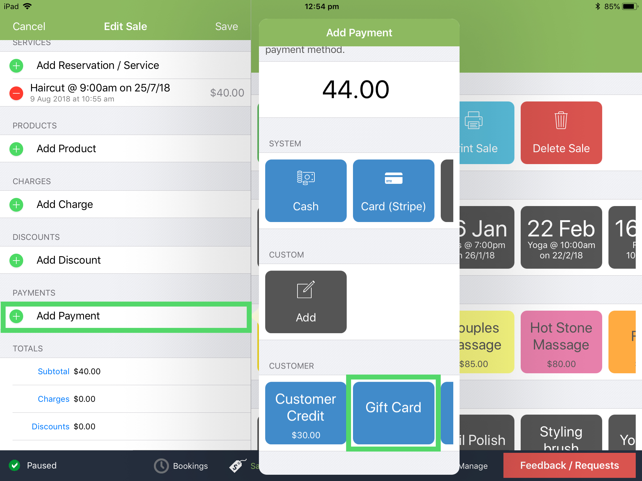 How do I make a Payment with a Gift Card? - Ovatu Help Guides