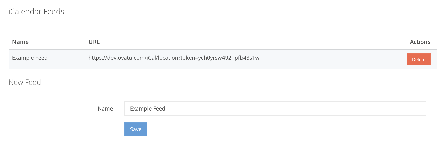 How do I create Calendar Feeds for my Ovatu account? - Ovatu Help Guides