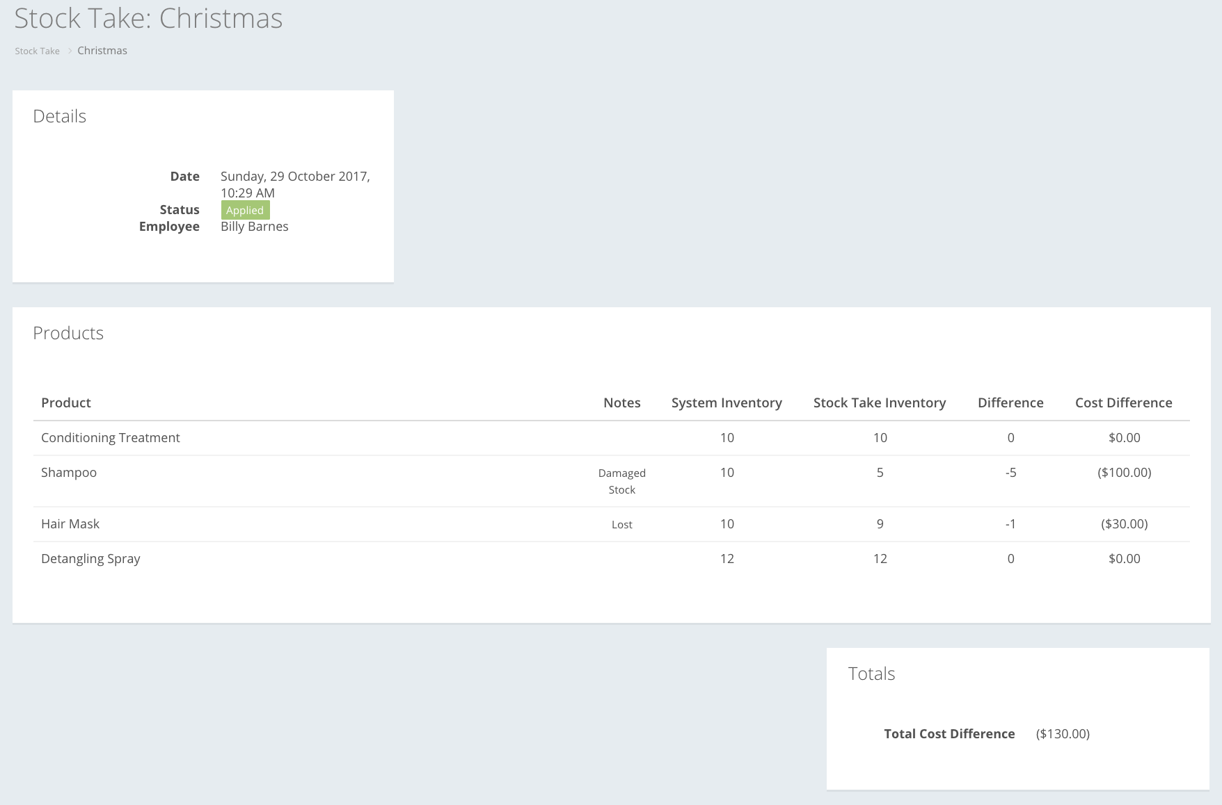 How do I run a Stocktake? - Ovatu Help Guides