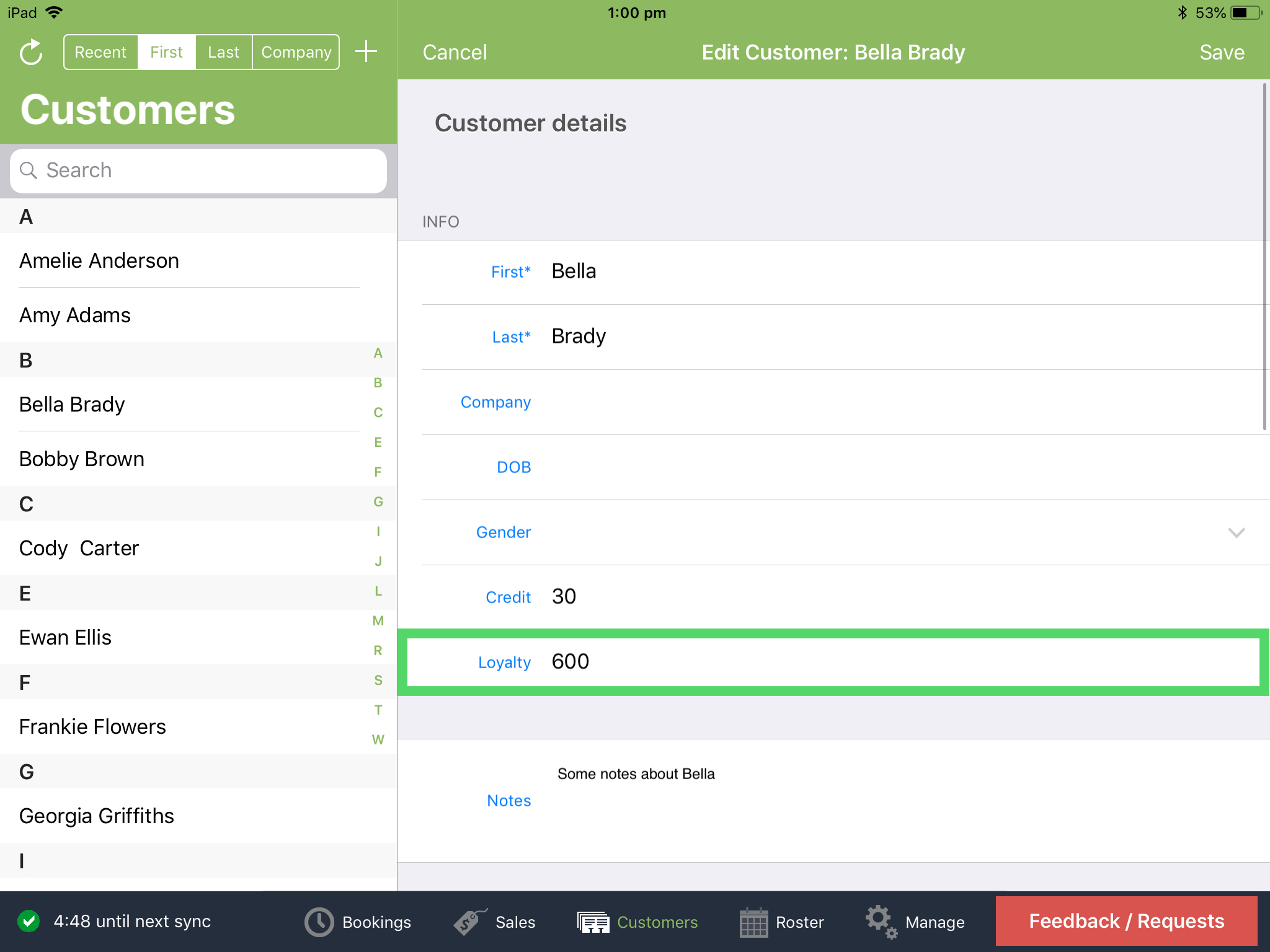 How do I modify a Customers Loyalty Points? - Ovatu Help Guides