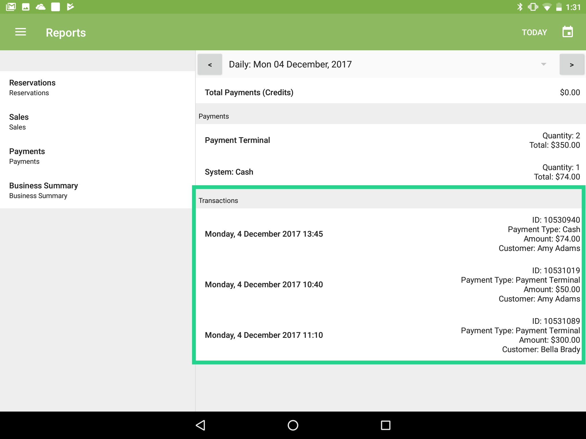 Payments Report Explained - Ovatu Help Guides