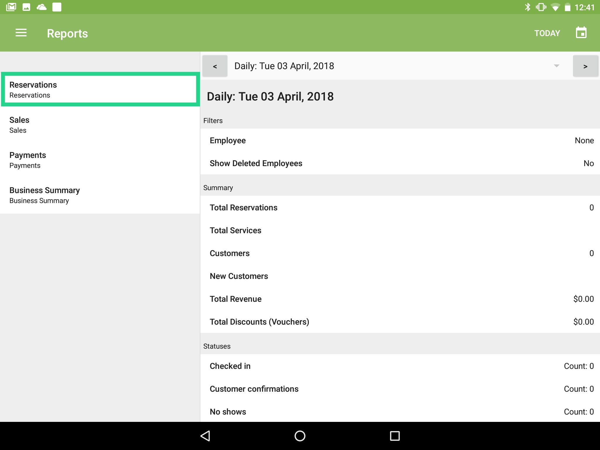 Reservations Report Explained - Ovatu Help Guides
