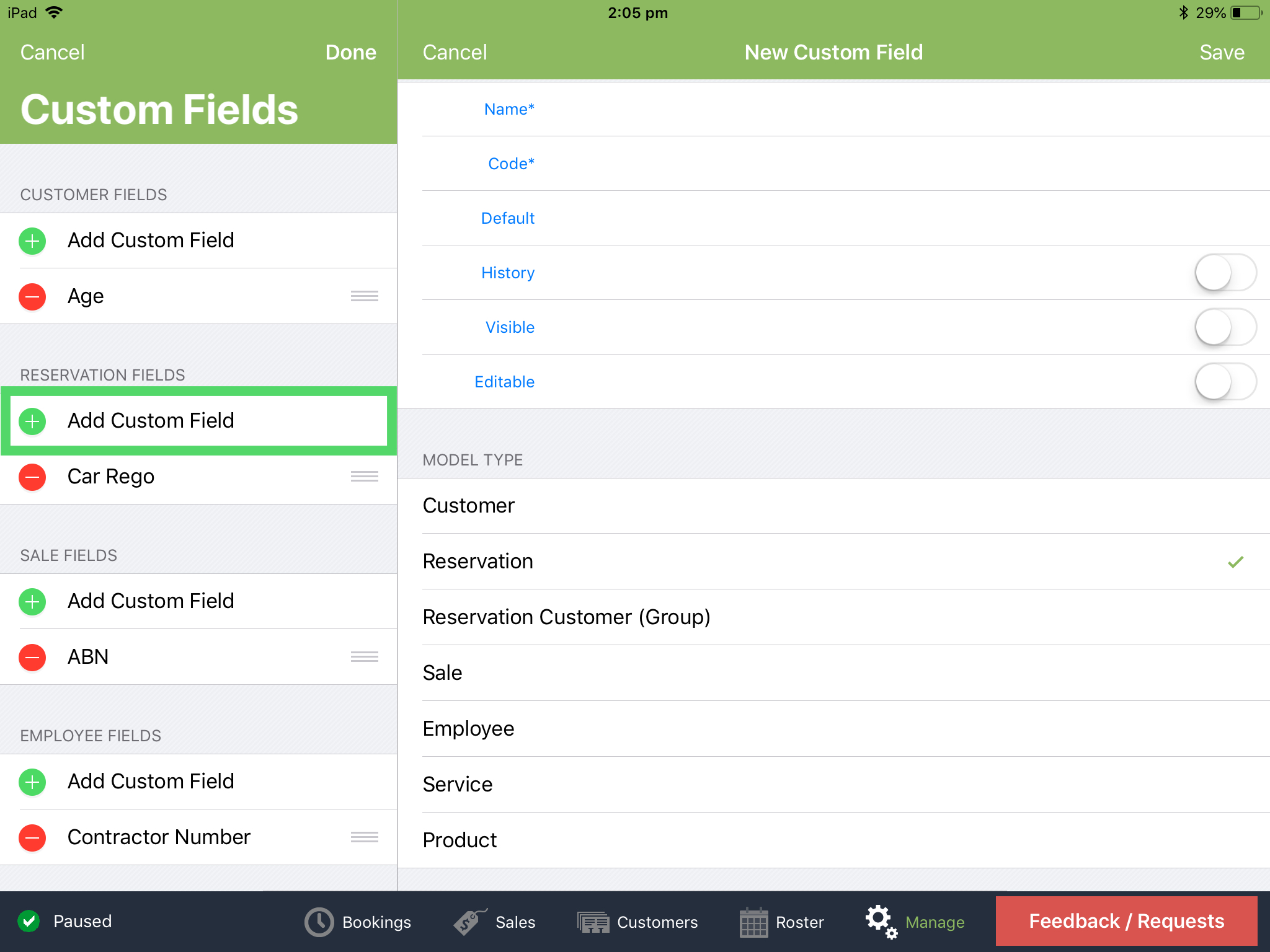How do I add a Custom Field to Reservations? - Ovatu Help Guides