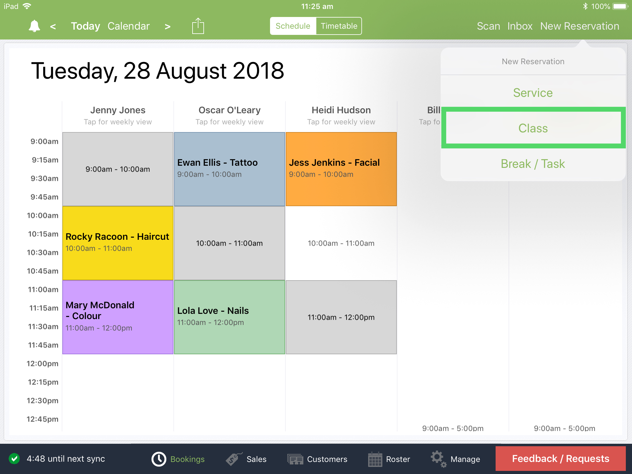 How do I create a (once off) Class Reservation? - Ovatu Help Guides
