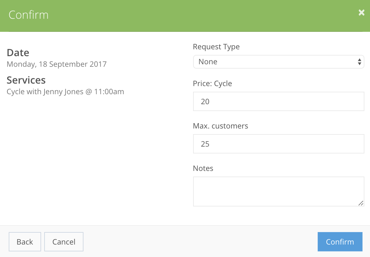 How do I create a (Timetable) Class Reservation? - Ovatu Help Guides
