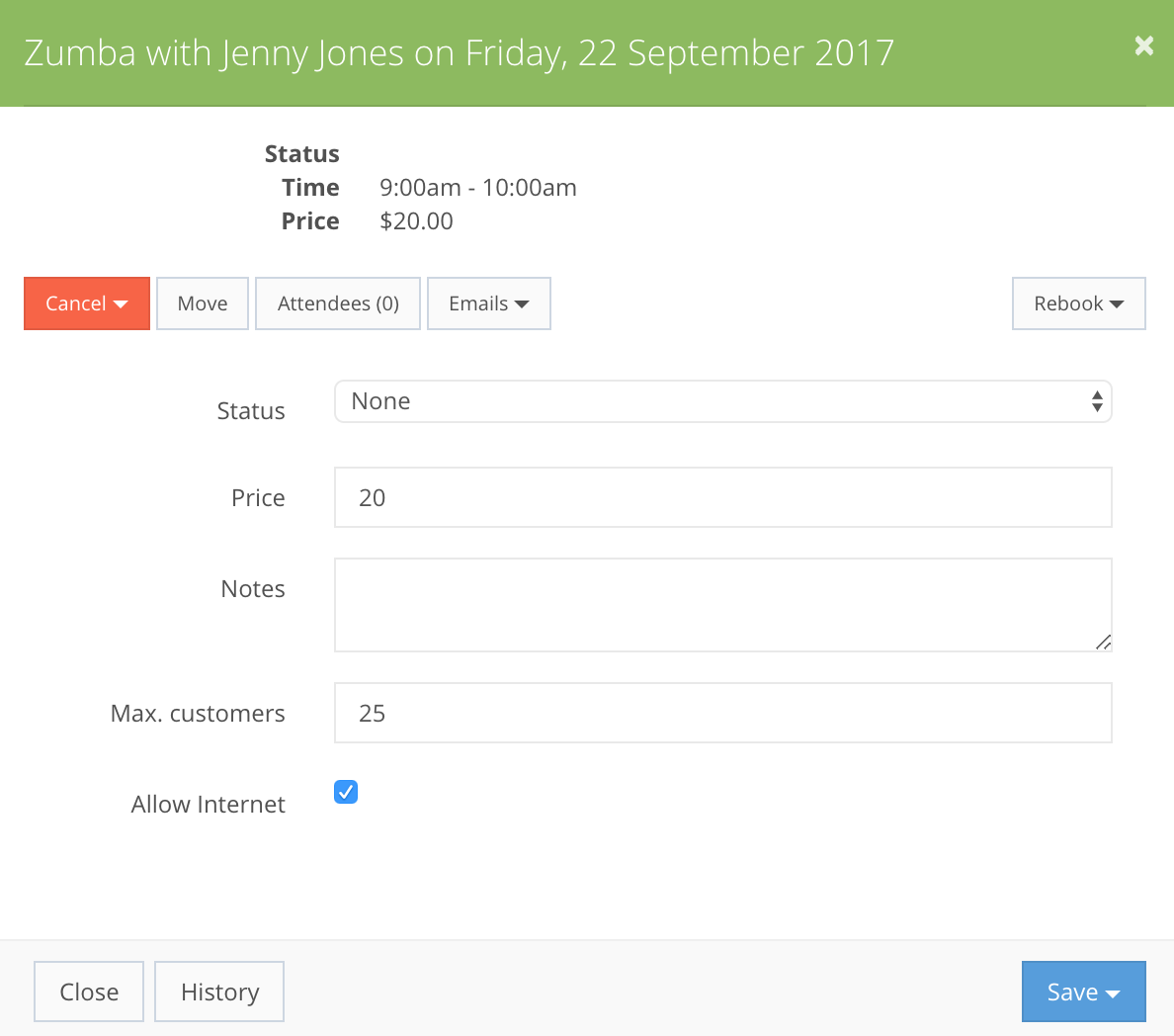 How do I create a (Timetable) Class Reservation? - Ovatu Help Guides