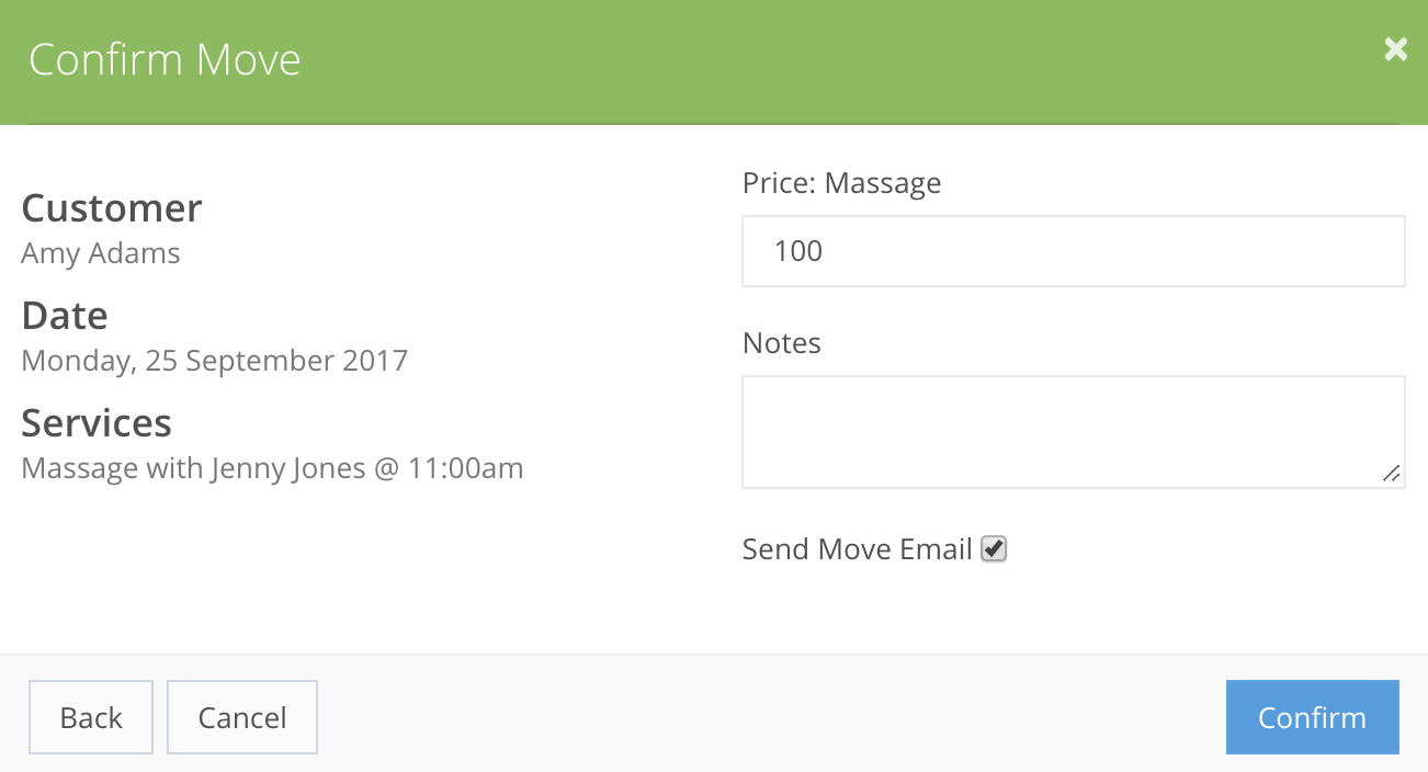 How do I move a Reservation? - Ovatu Help Guides