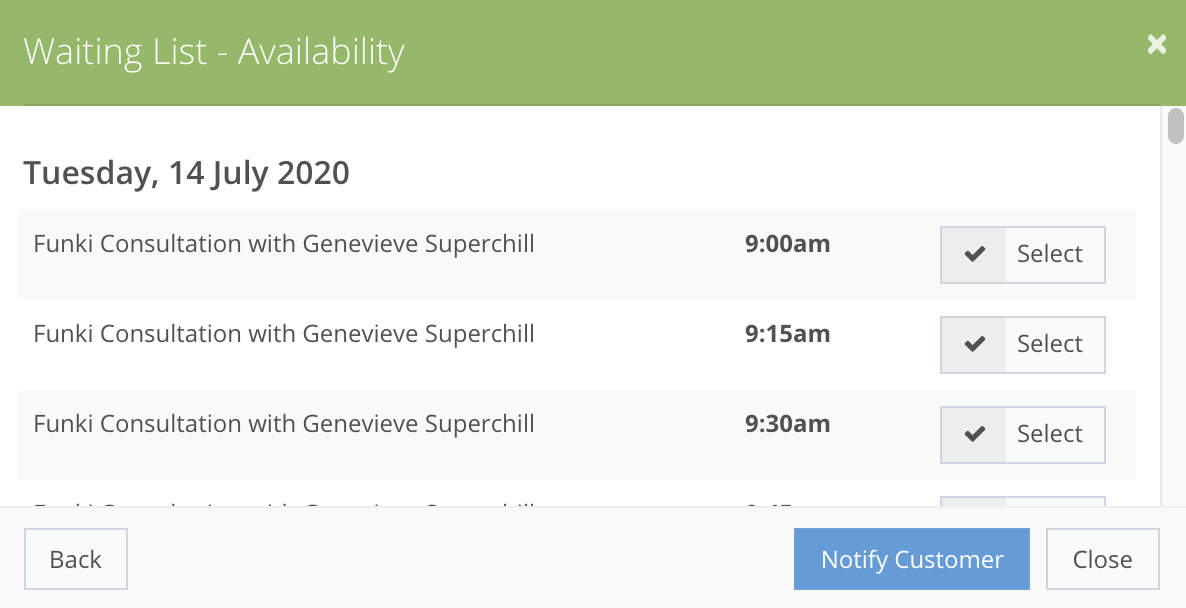 How do I use the Waitlist? - Ovatu Help Guides