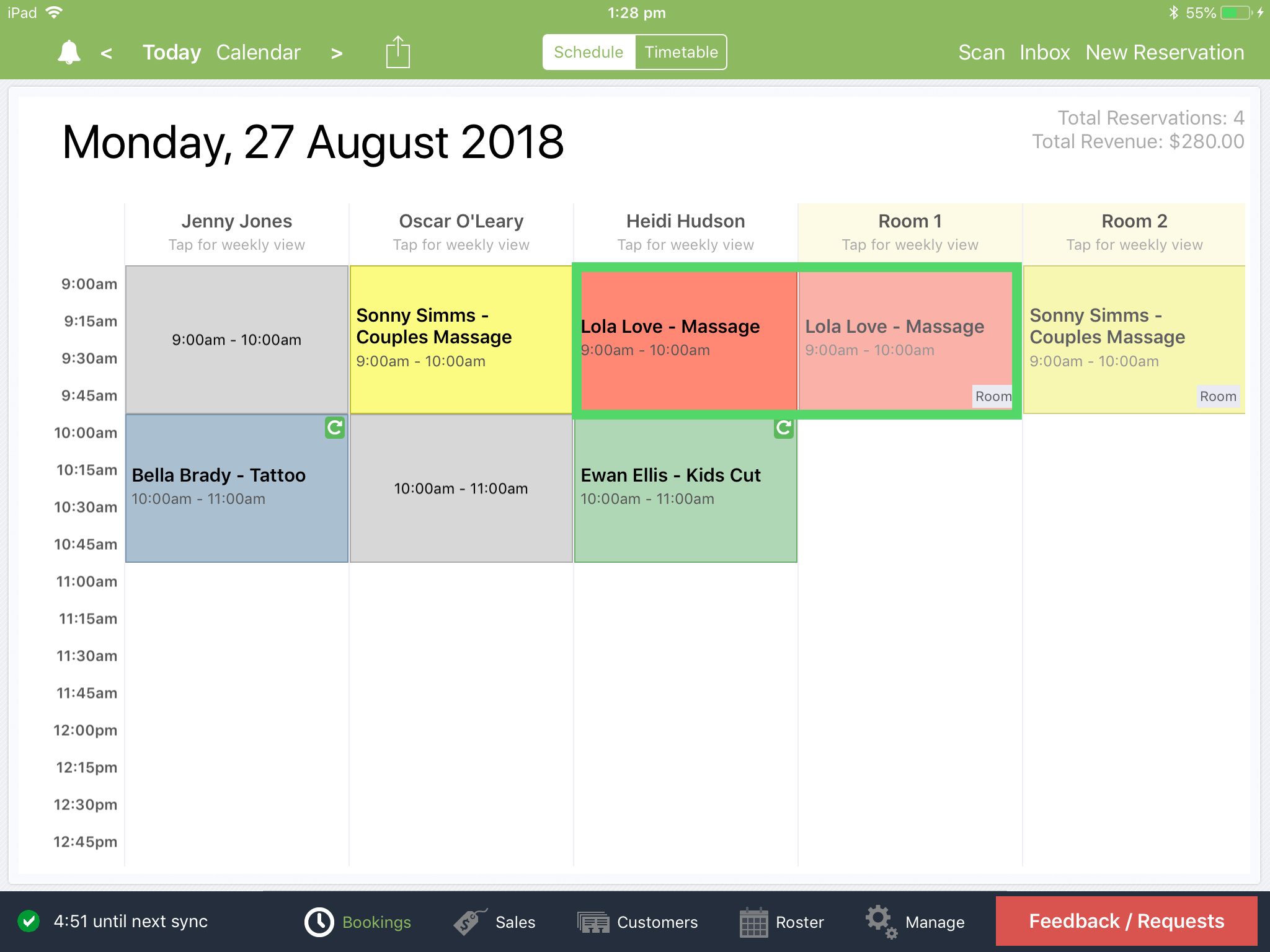 How do I create a Reservation using Resources? - Ovatu Help Guides