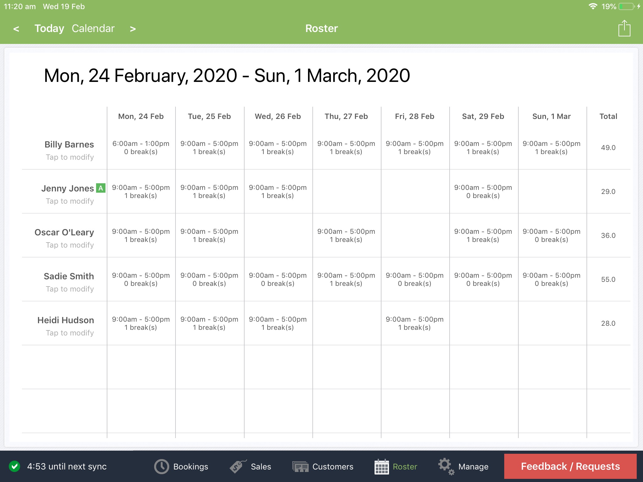 How do I set an employees normal working hours? - Ovatu Help Guides