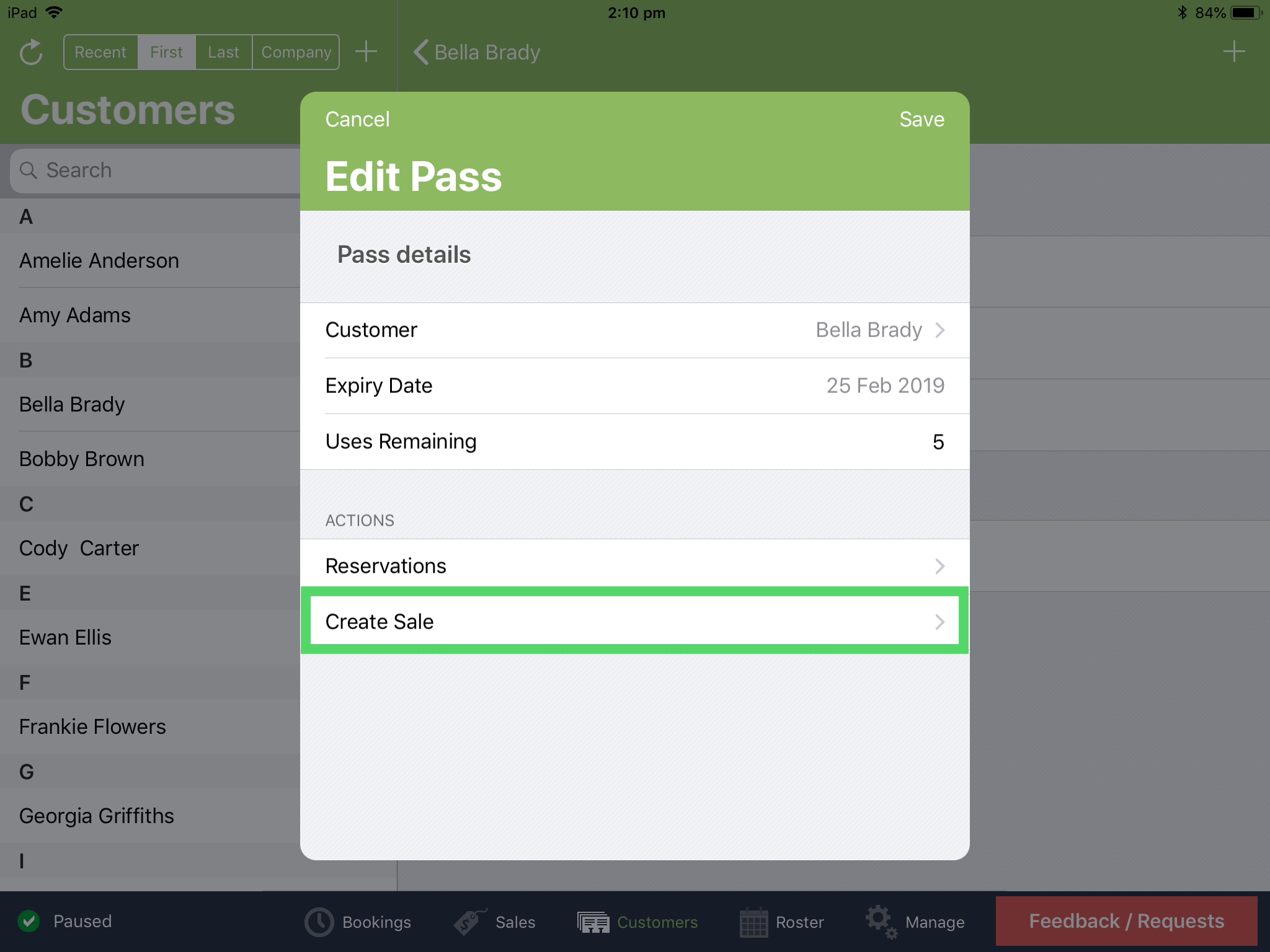 How do I sell a Pass? (Customer file view) - Ovatu Help Guides