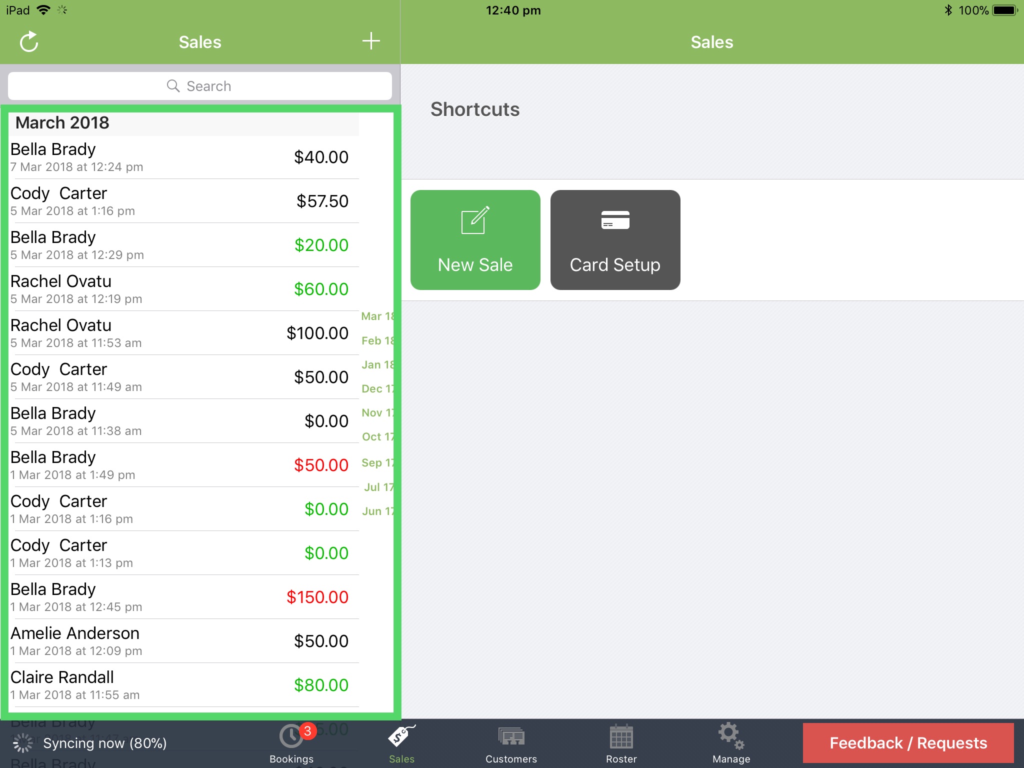 How do I view all my Sales? - Ovatu Help Guides
