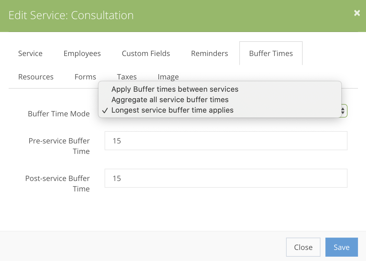 How do I add buffer time to appointments? - Ovatu Help Guides