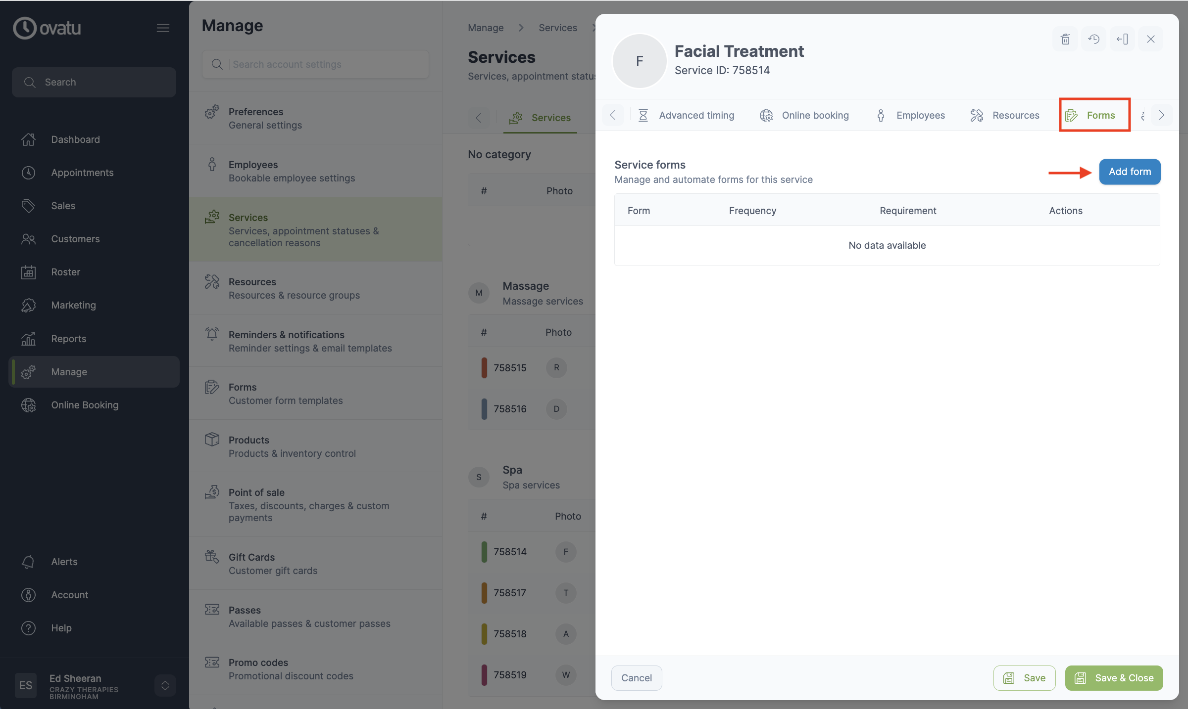 Automating a form - Ovatu Help Guides
