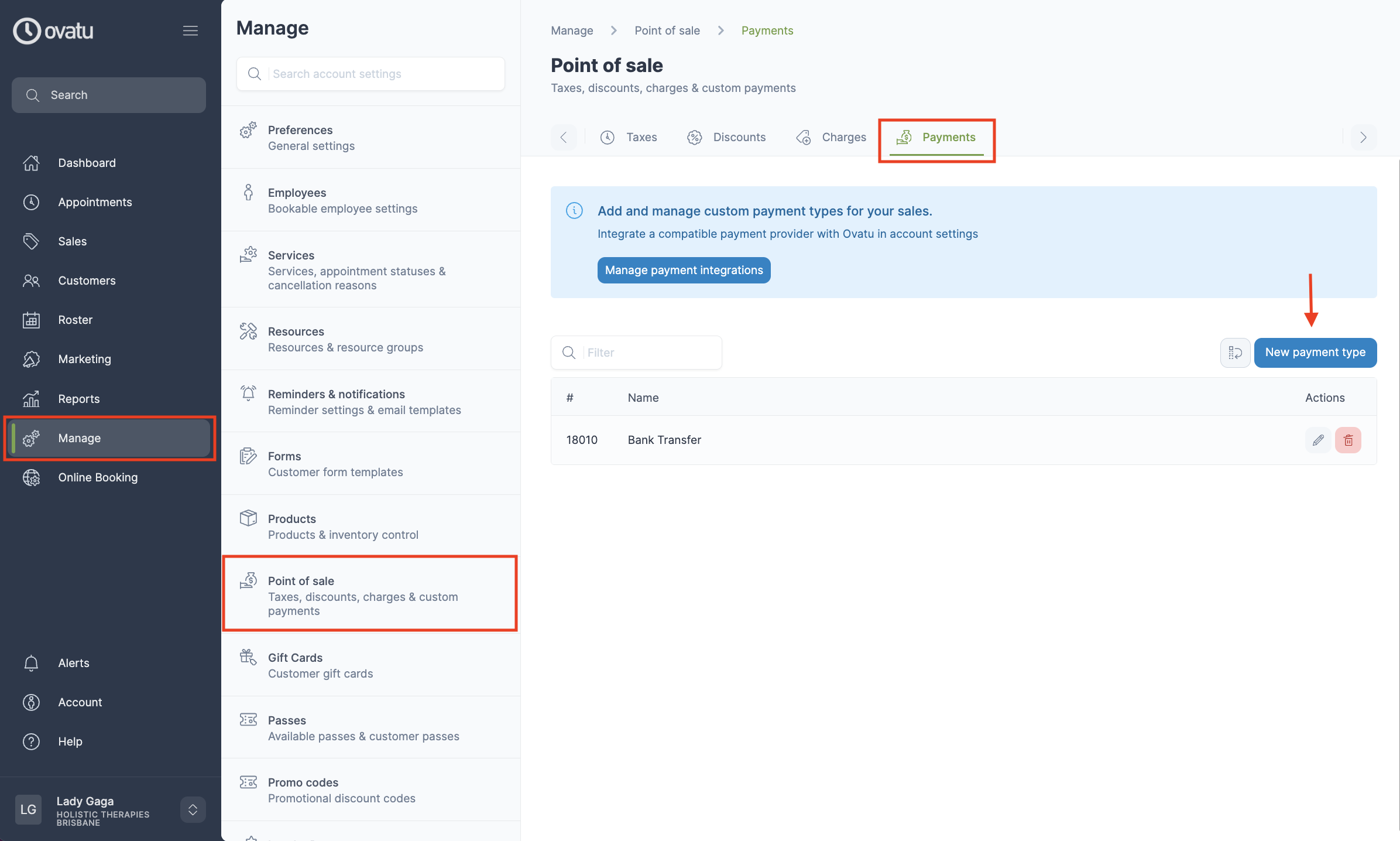 Adding a custom payment method - Ovatu Help Guides