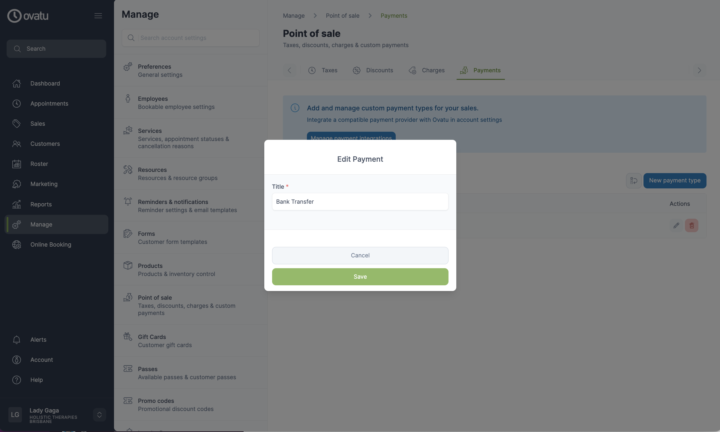 Adding a custom payment method - Ovatu Help Guides Adding a custom payment method - Ovatu Help Guides